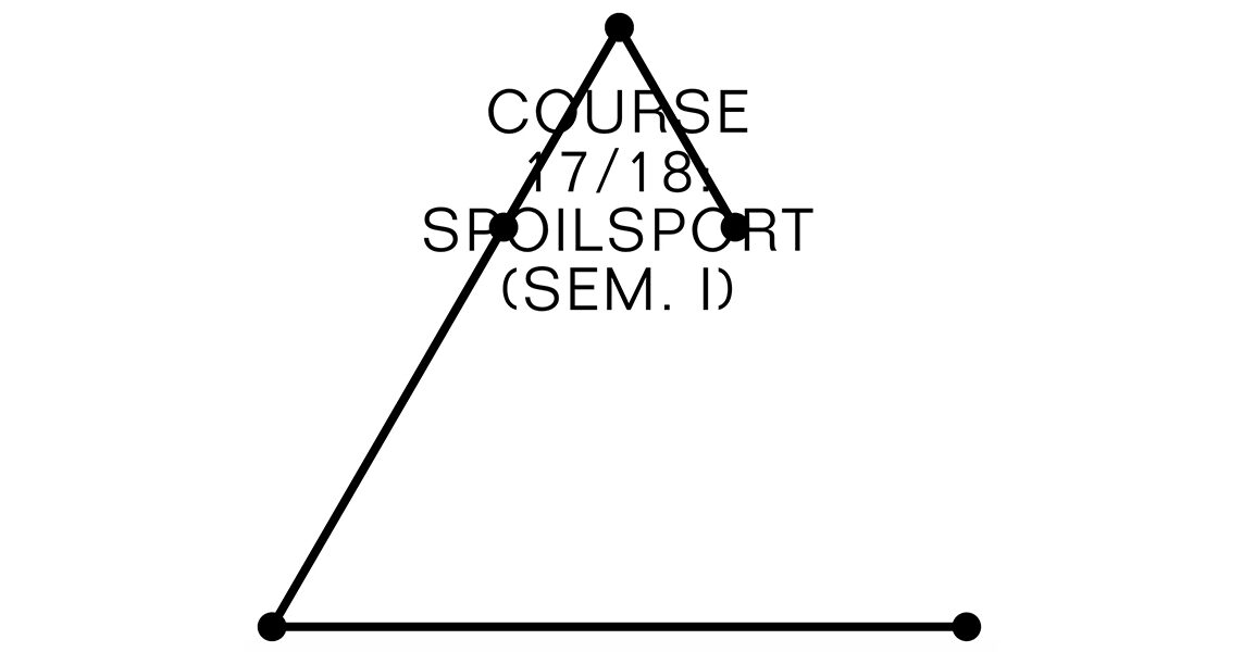 Course 17/18: Spoilsport (SEM. I) | KABK