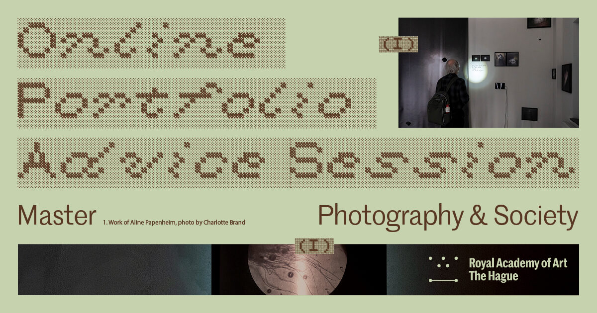 Online portfolio advice sessions Master Photography & Society | KABK